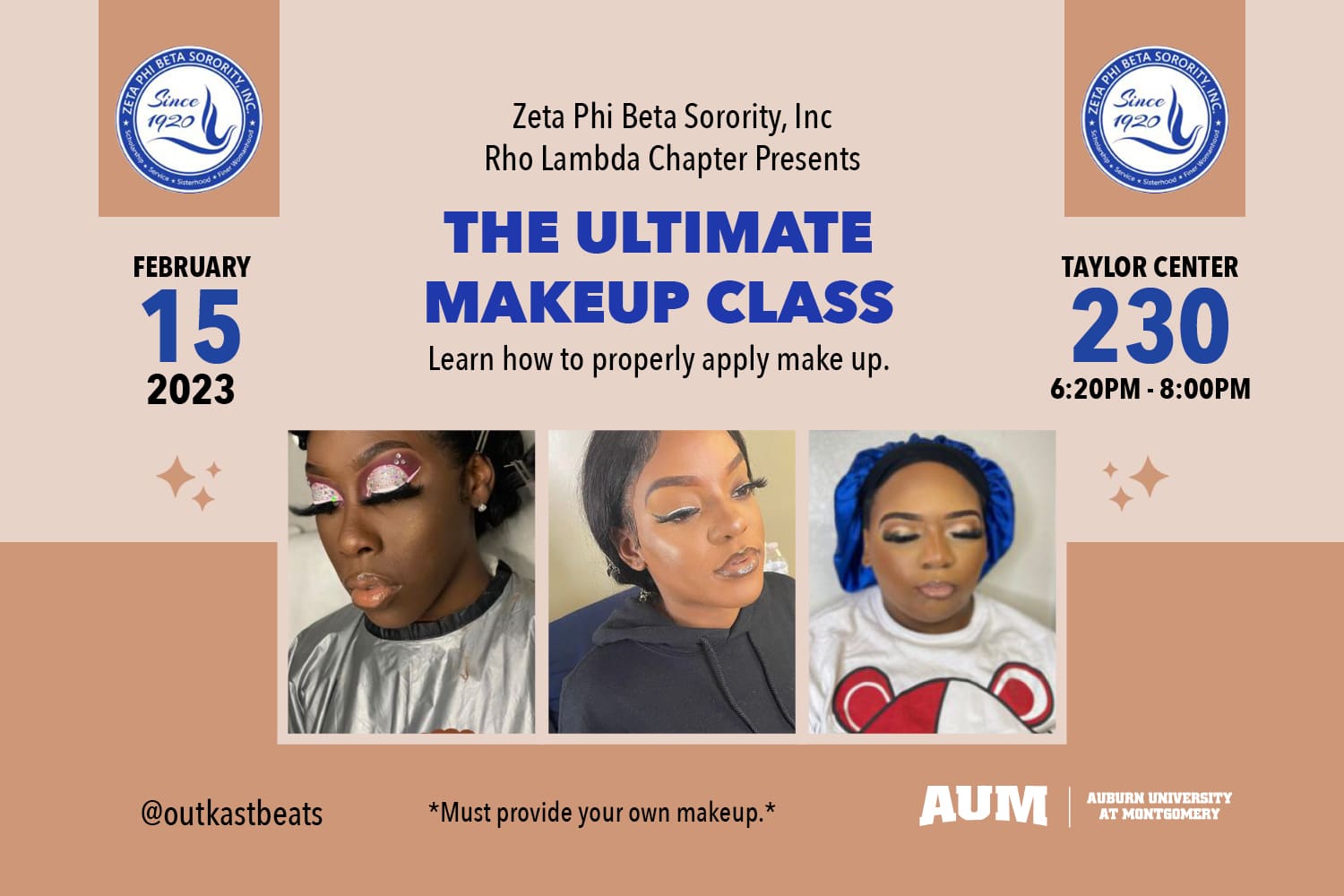 Zeta Phi Beta Sorority, Inc. : OutCast BeatZ - AUM